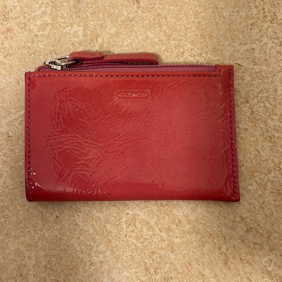 Coach | Accessories | Coach Pink Small Zip Card Holder | Poshmark